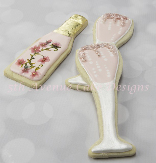 Champagne and Roses Sugar Cookies; A Sweet Romantic Treat | Bobbies ...