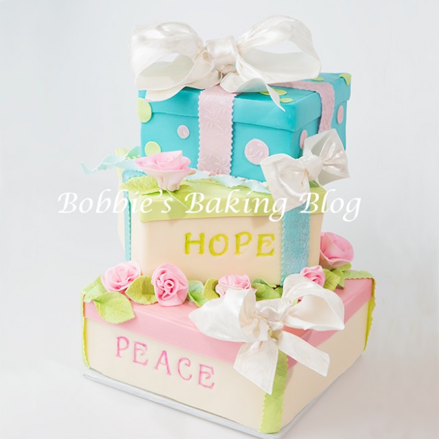 A Gift Box Cake Tutorial | Bobbies Baking Blog