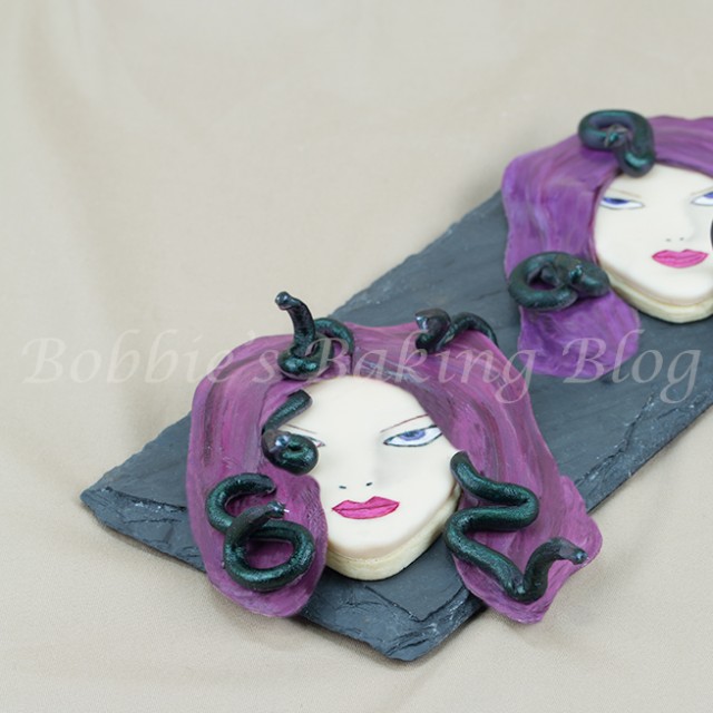 Medusa Hand Painted Sugar Cookie | Bobbies Baking Blog