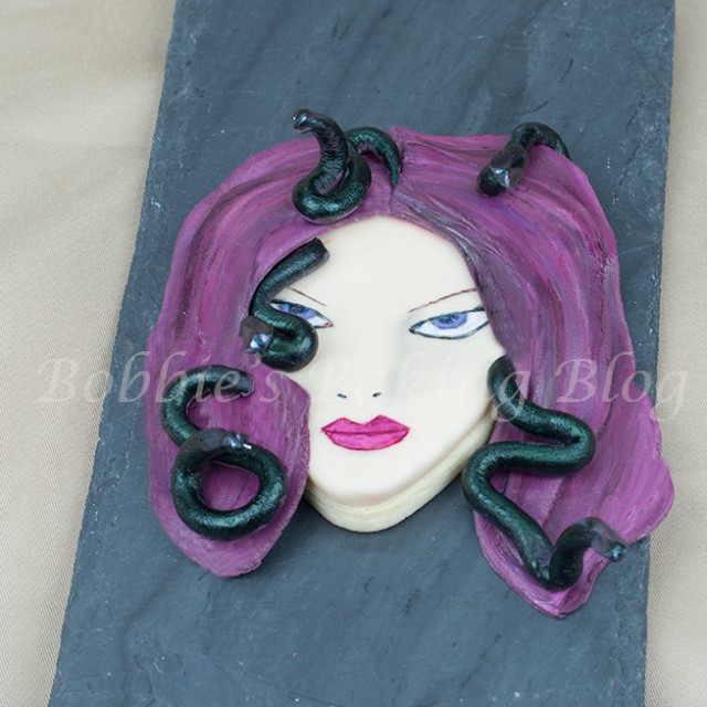 Medusa Hand Painted Sugar Cookie | Bobbies Baking Blog